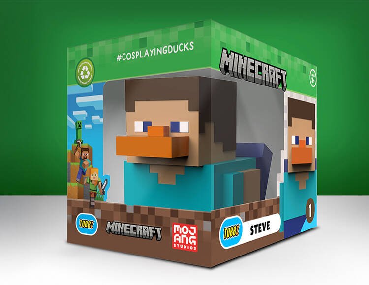 Фигурка-утка Tubbz Minecraft Steve (Box) – купить в интернет-магазине ...